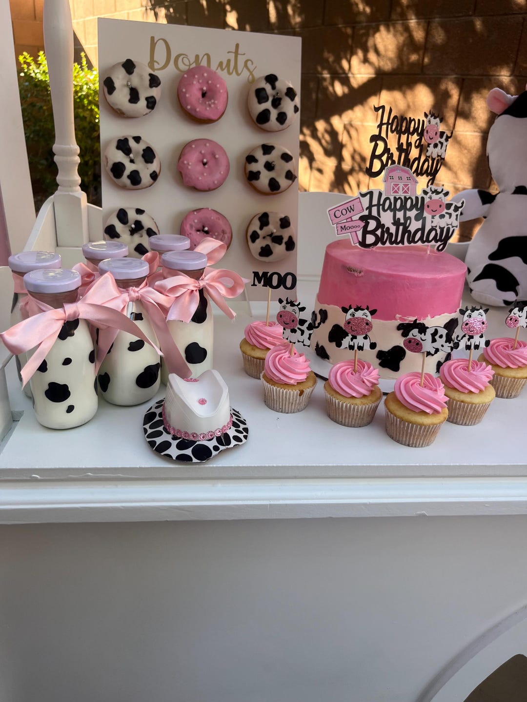 Cow Print Milk Bottles - Etsy