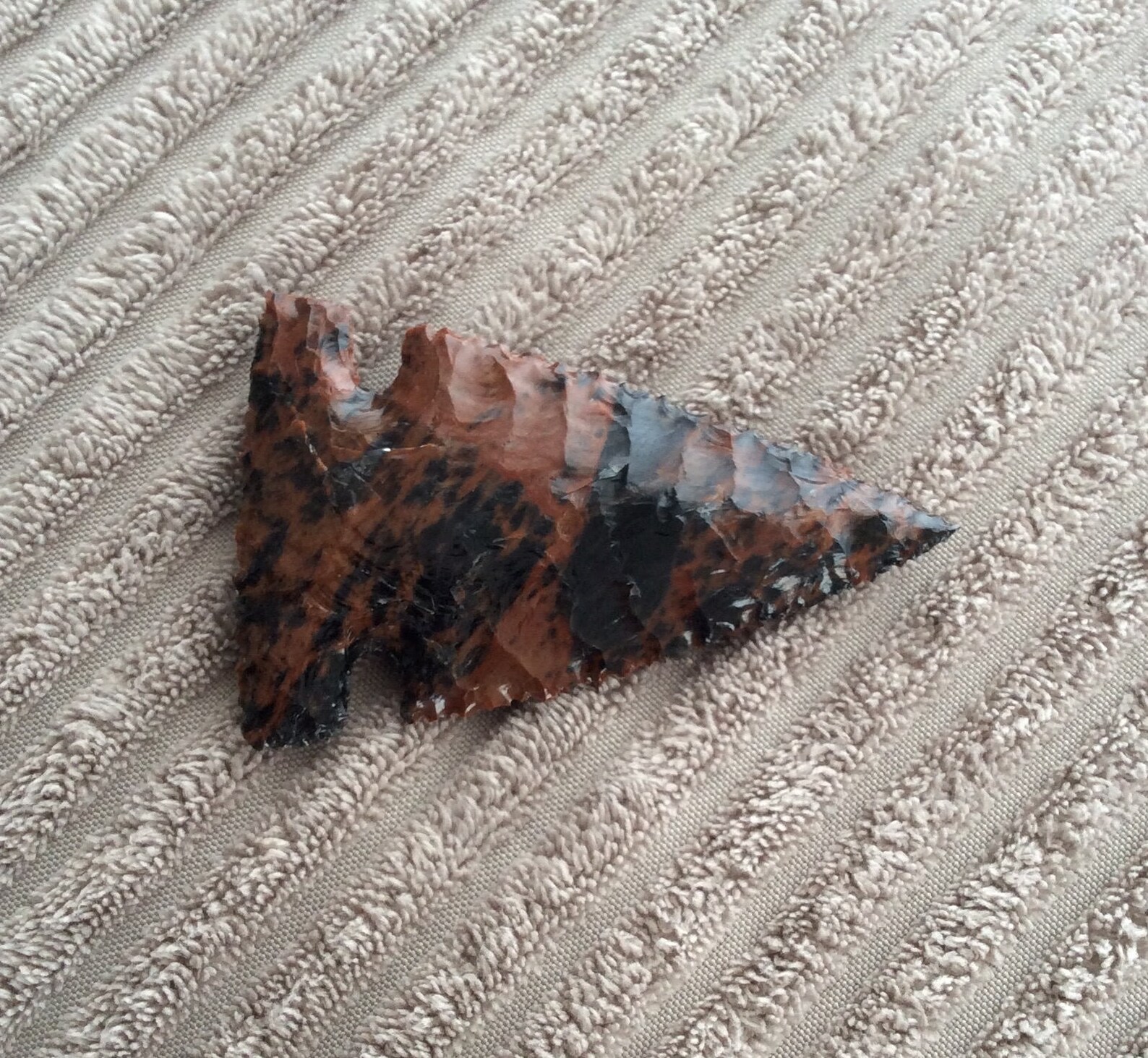 Belle Flint Knapped Lizard Skin Obsidian Arrowhead - Etsy France