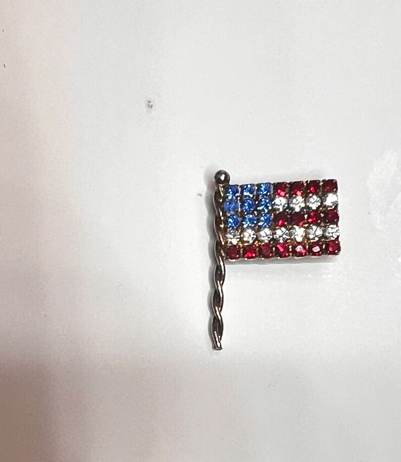 Eisenberg Ice Vintage American Flag Rhinestone Flag Pin for Election - Etsy