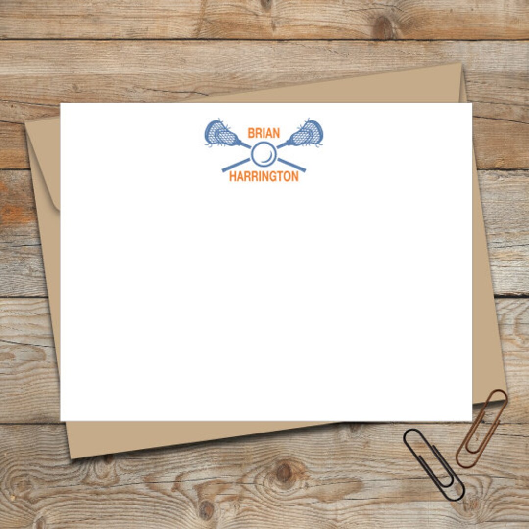 Personalized Flat Note Cards/personalized Stationery/personalized Kids ...
