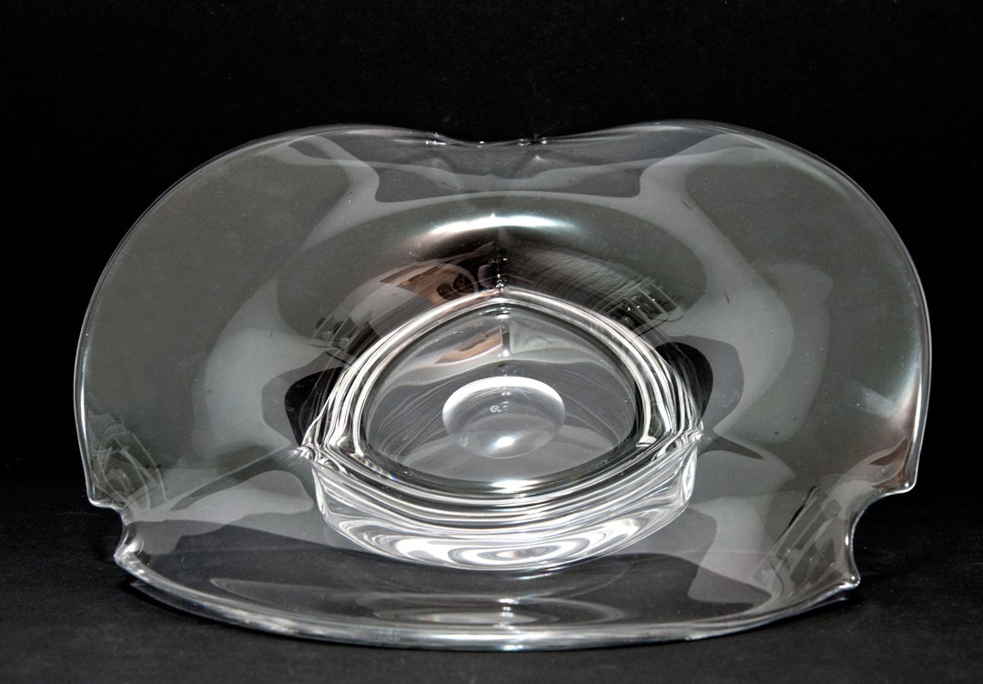 Vintage Peill Crystal Centerpiece Bowl, Rare, German, Collectible - Etsy