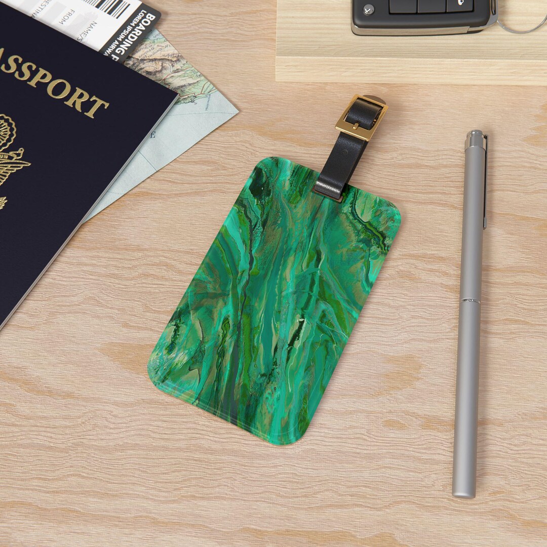 Vibrant Green Travel Bag Identifier for Easy ID - Etsy
