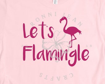Let's Flamingle, Flamingo, Clipart, PNG, Instant Download, Sublimation ...
