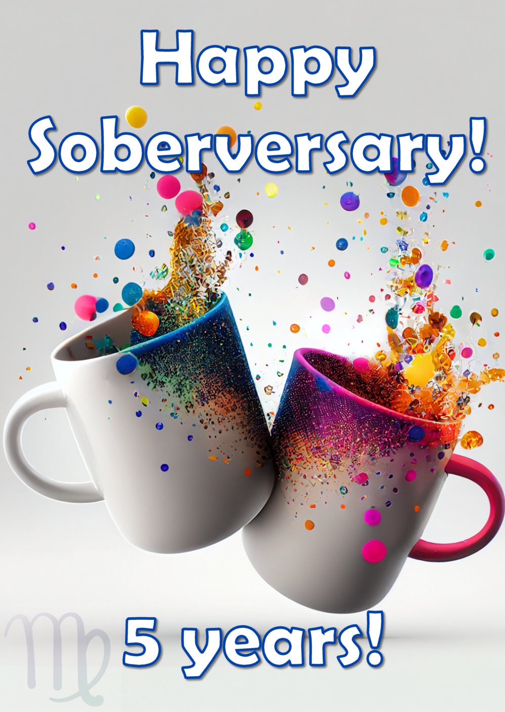 Happy Soberversary! Greeting Card, Congratulations, Soberversary, AA ...