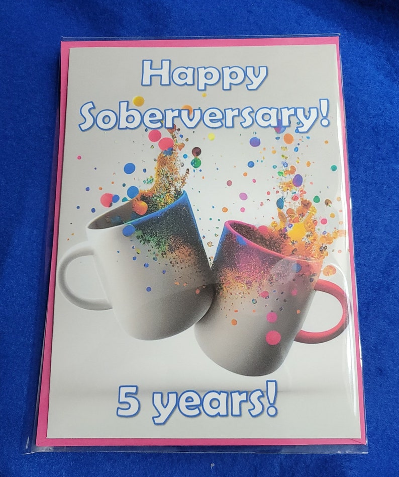 Happy Soberversary! Greeting Card, Congratulations, Soberversary, AA ...