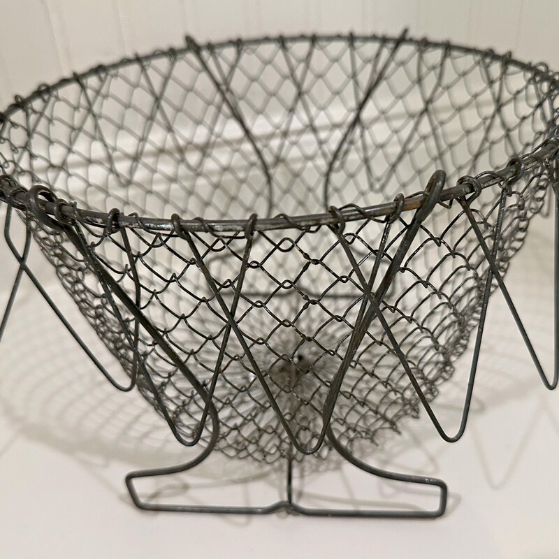 Collapsible Wire Egg Basket - Etsy