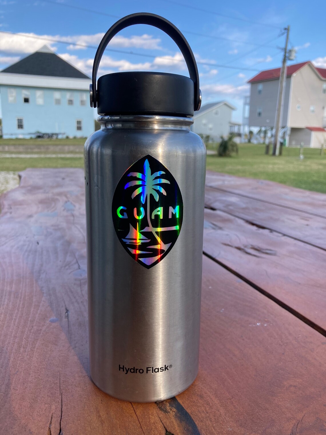 Holographic Guam Seal Sticker - Chamorro Stickers, Guam Stickers, Decal ...