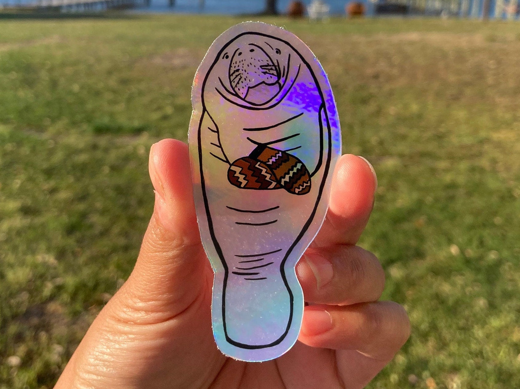 Digital Art & Collectibles Manatee stickers holographic etna.com.pe