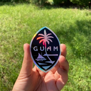 Holographic Guam Seal Sticker - Chamorro Stickers, Guam Stickers, Decal ...