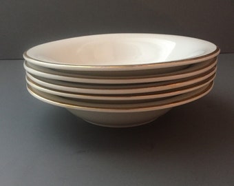 Gold rimmed bowls | Etsy