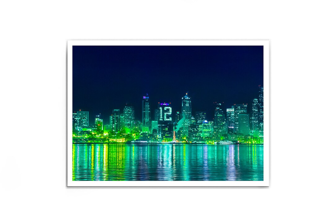 Seattle 12 Building Skyline, Seattle Skyline, Seattle Washington ...