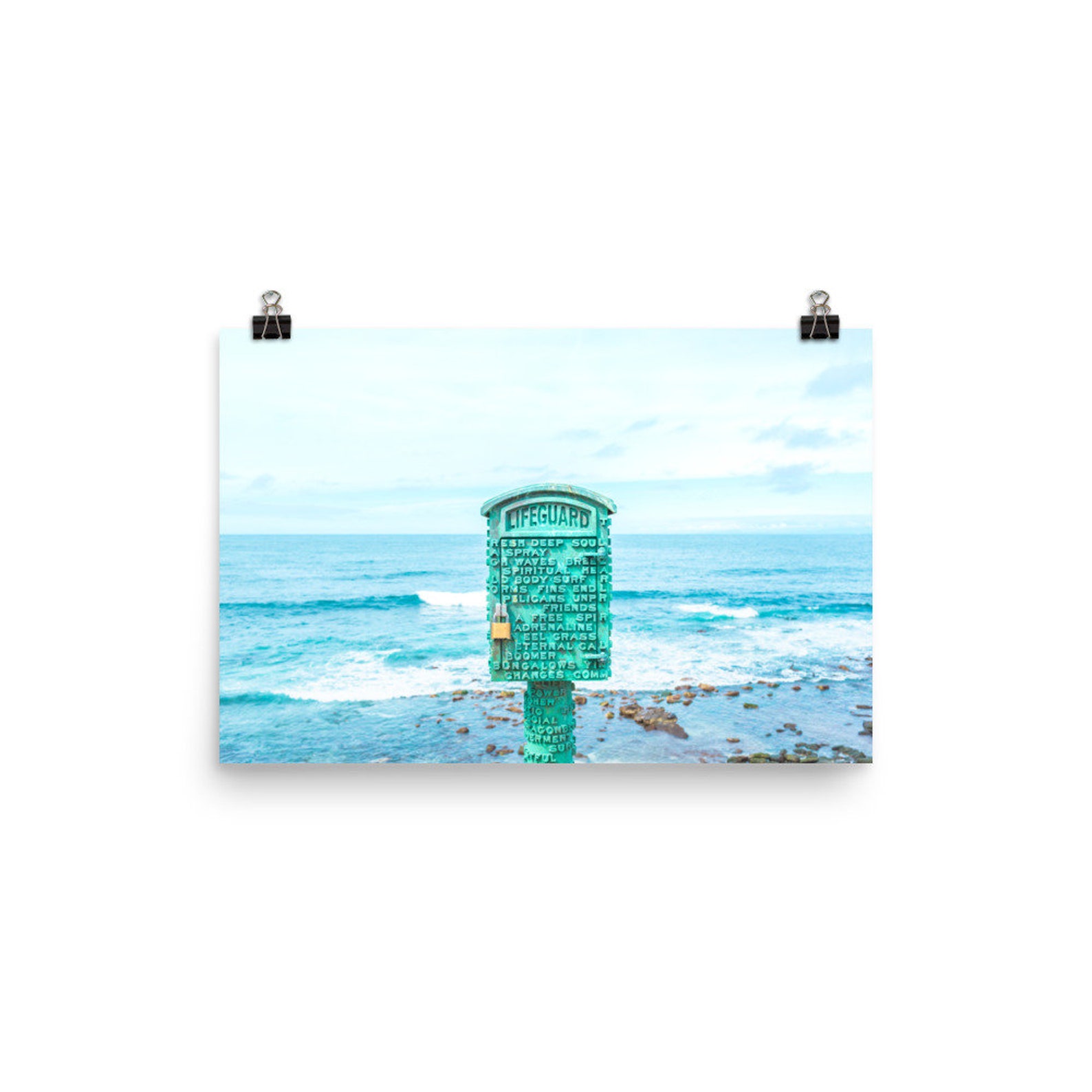 Lifeguard Poster Ocean Print Ocean Poster Ocean Wall Art - Etsy Hong Kong
