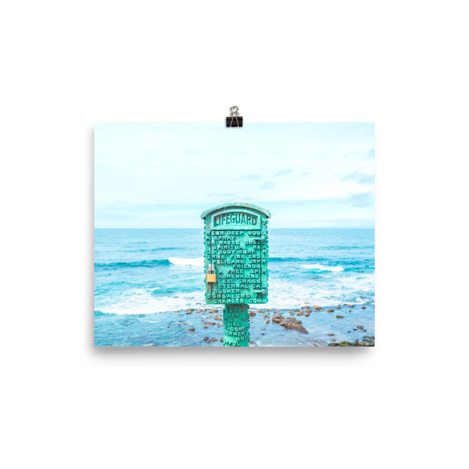 Lifeguard Poster Ocean Print Ocean Poster Ocean Wall Art - Etsy Hong Kong