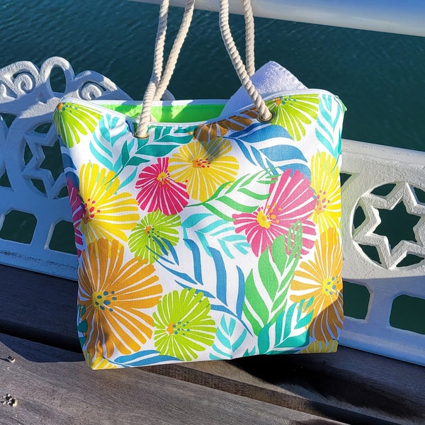Oilcloth Tote Bag - Etsy