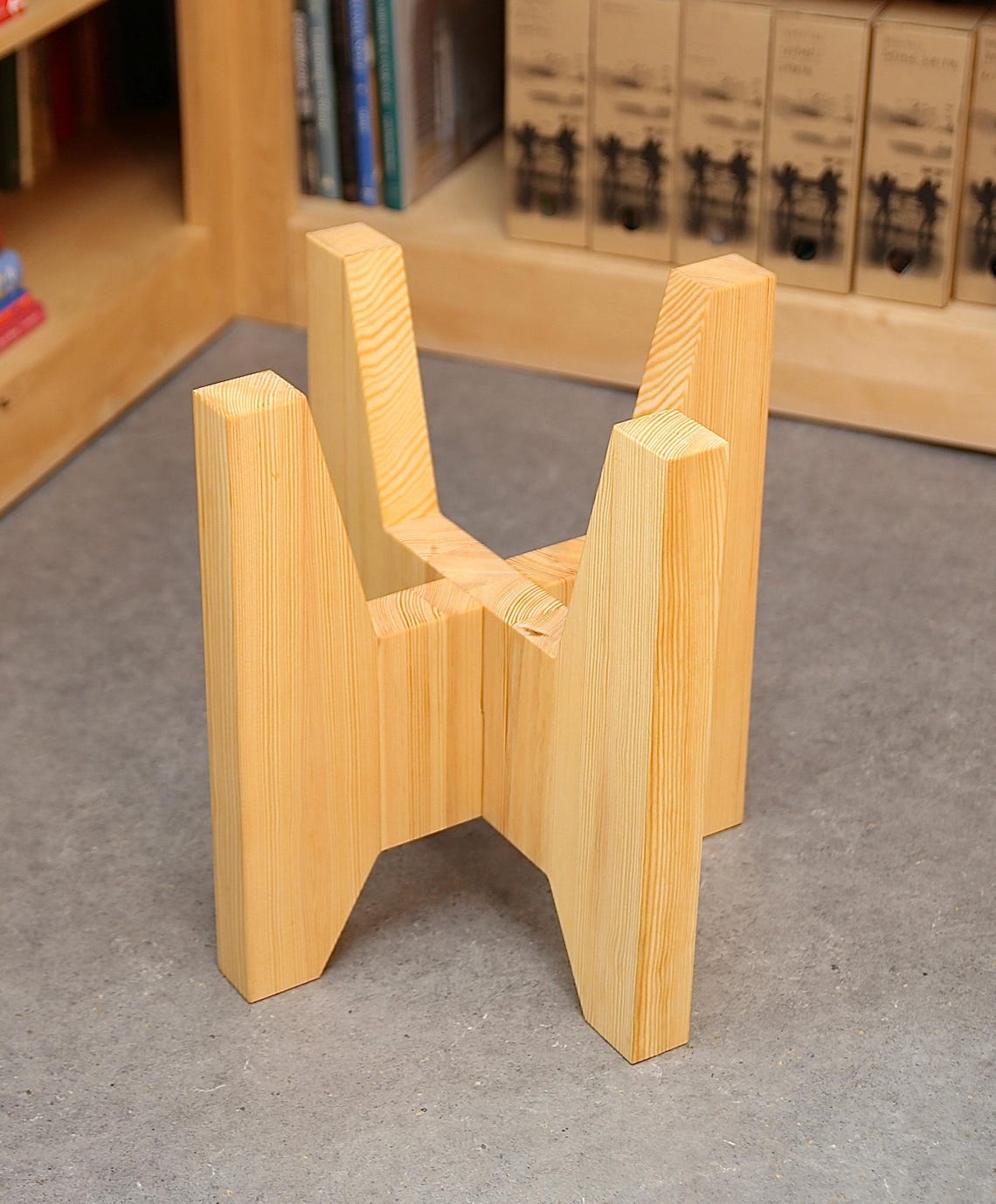 Solid Wood Plant Stand - Etsy