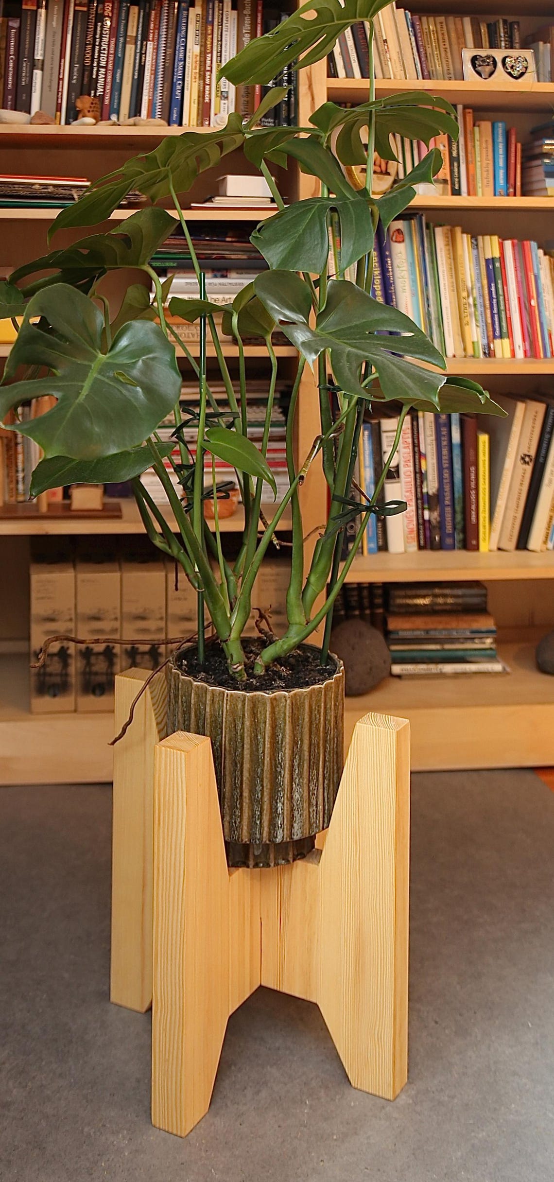 Solid Wood Plant Stand - Etsy