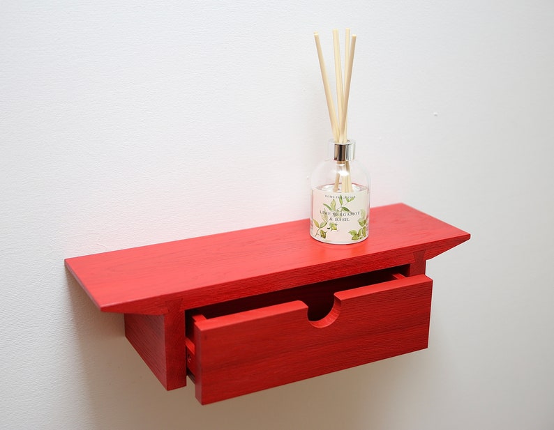 Wooden Console / Wall Hanging Console Made From the Solid Oak / Hallway ...