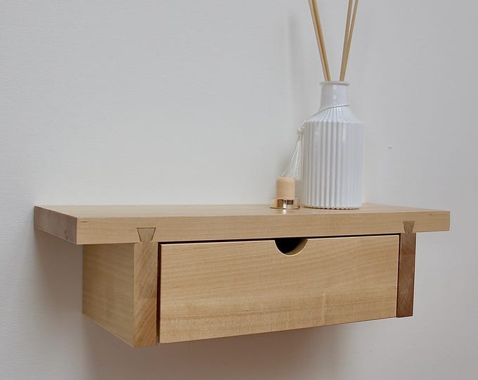 Wooden Console | Wall-hanging Console | Solid Birch Hallway Table - Etsy