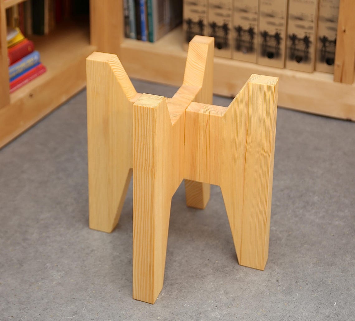 Solid Wood Plant Stand - Etsy