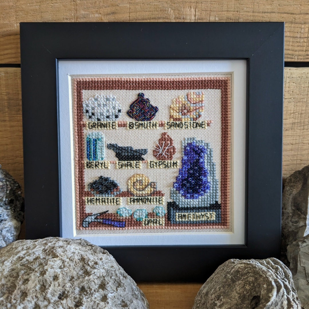 Geology Rock Collection Cross Stitch Pattern PDF Instant Download - Etsy