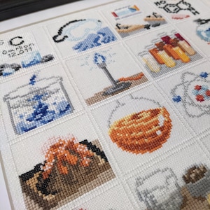 Chemistry Sampler Cross Stitch Pattern PDF Instant Download - Etsy