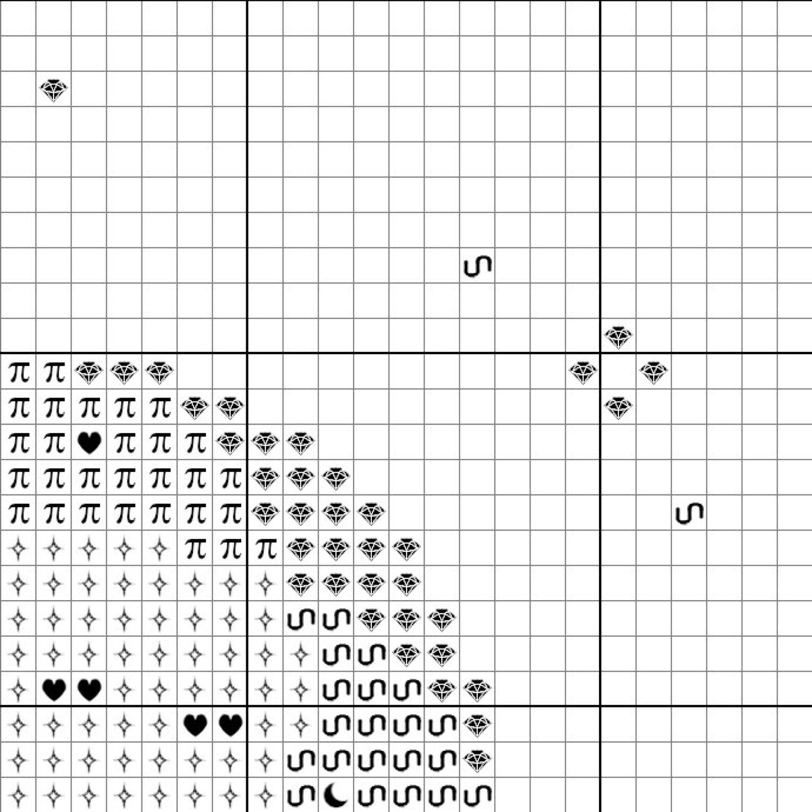 Genderqueer Pride Planet Cross Stitch Pattern PDF Instant | Etsy