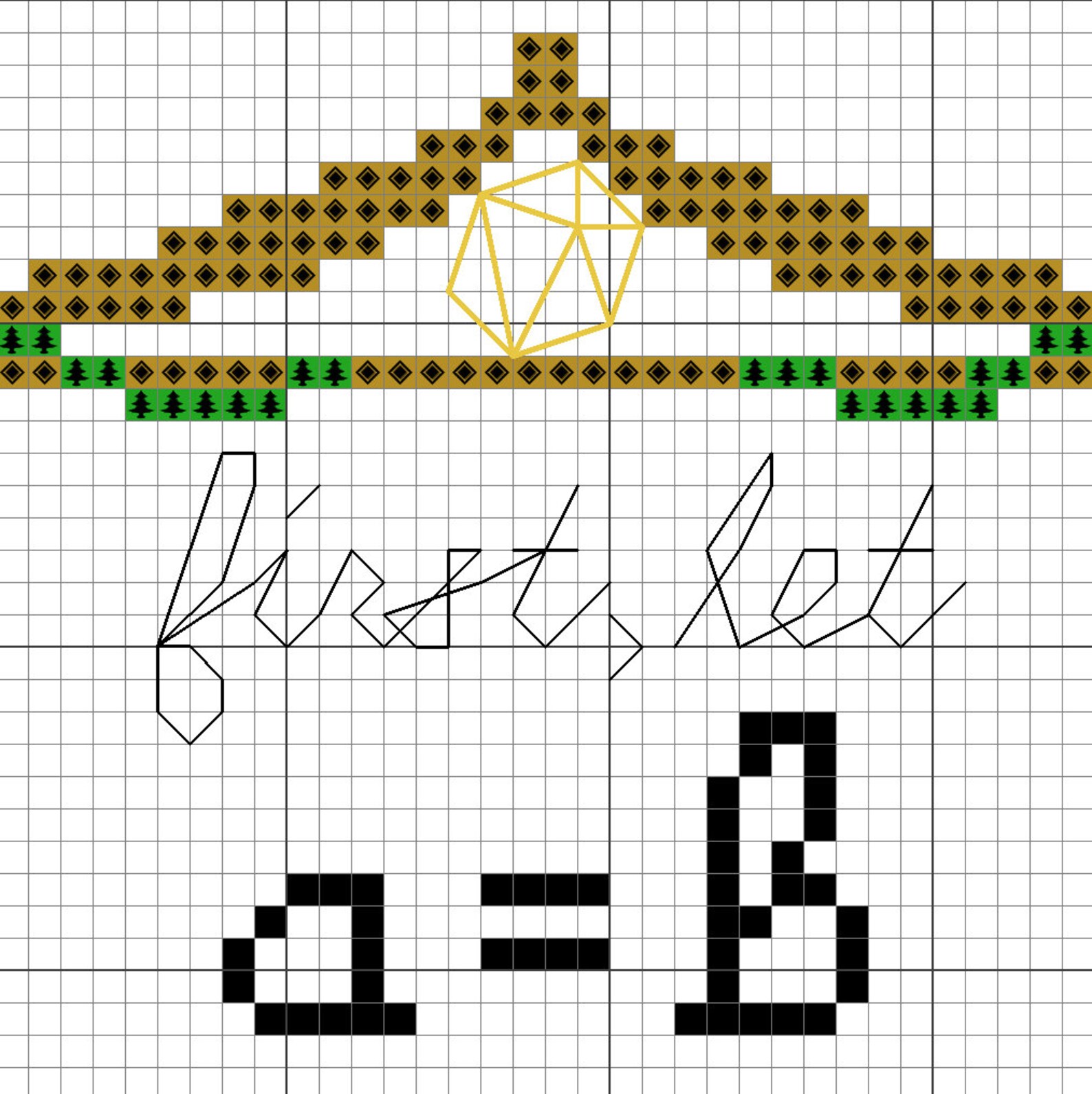 Proof That 1=2 Math Cross Stitch Pattern PDF Instant Download - Etsy