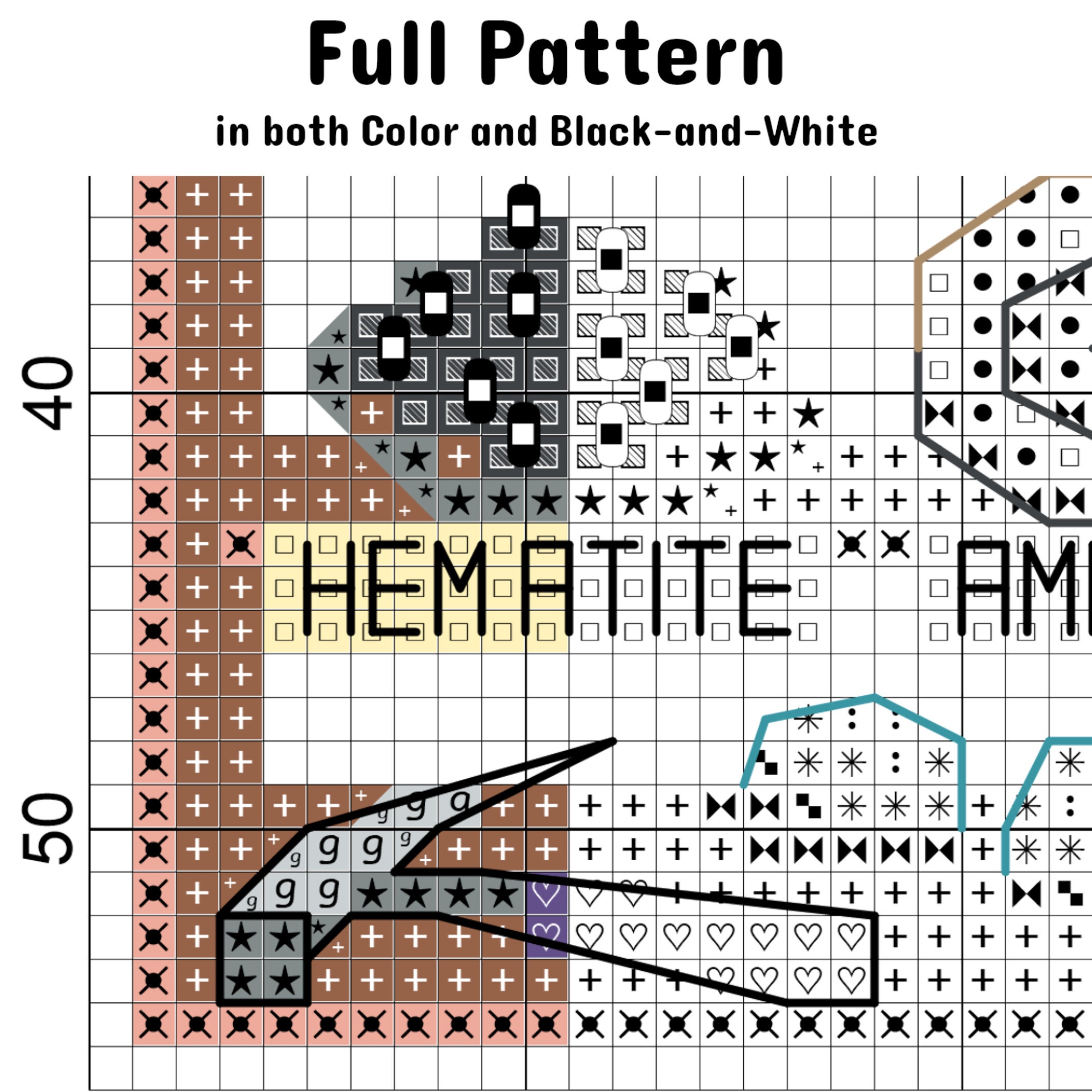Geology Rock Collection Cross Stitch Pattern PDF Instant Download - Etsy