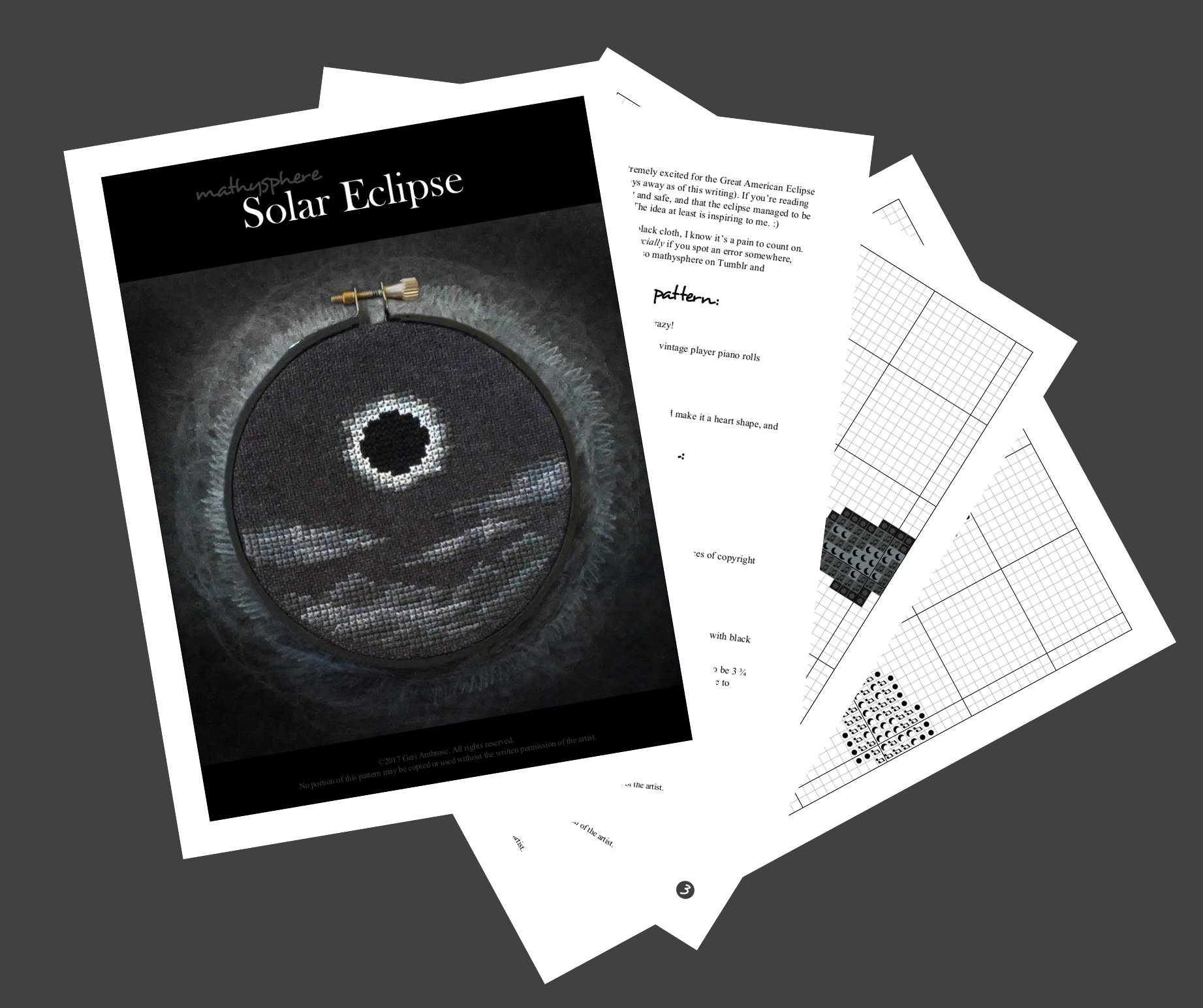 Solar Eclipse Cross Stitch Pattern PDF Instant Download - Etsy