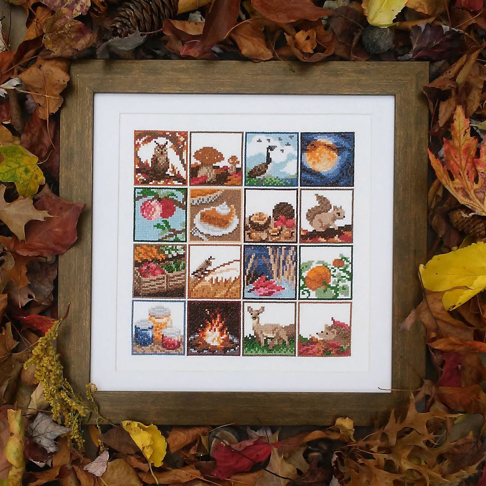Autumn Sampler Cross Stitch Pattern PDF Instant Download - Etsy
