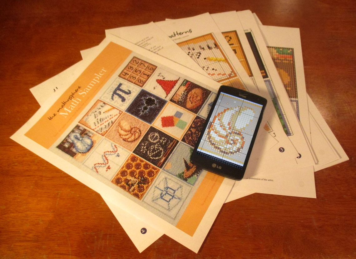 Math Sampler Cross Stitch Pattern PDF Instant Download - Etsy