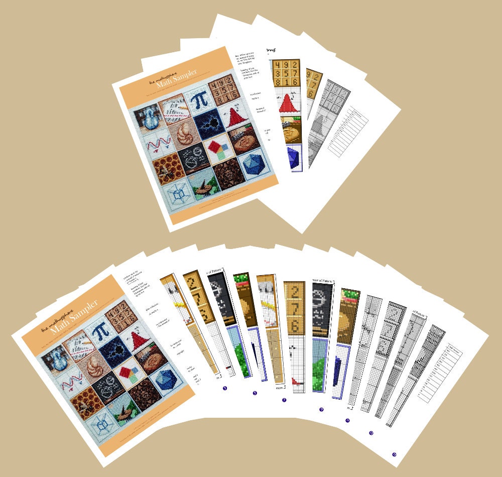 Math Sampler Cross Stitch Pattern PDF Instant Download - Etsy