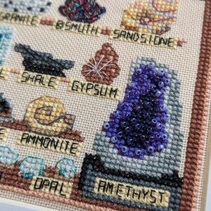 Geology Rock Collection Cross Stitch Pattern PDF Instant Download - Etsy