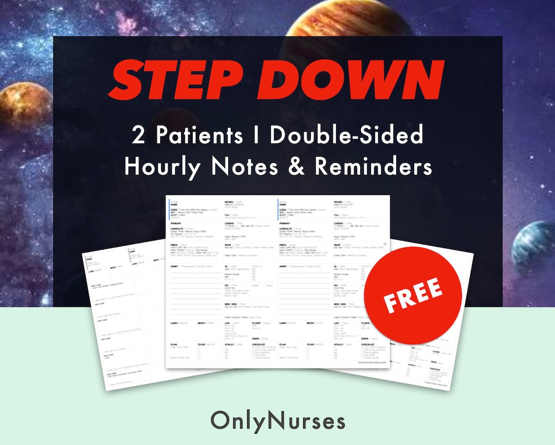 Step Down Nurse Report Sheet NICU ER PCU Oncology Nurse Report Sheet ...