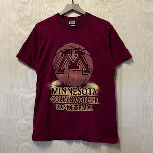 Vintage 90s University of Minnesota Golden Gophers Basketball Graphic ...