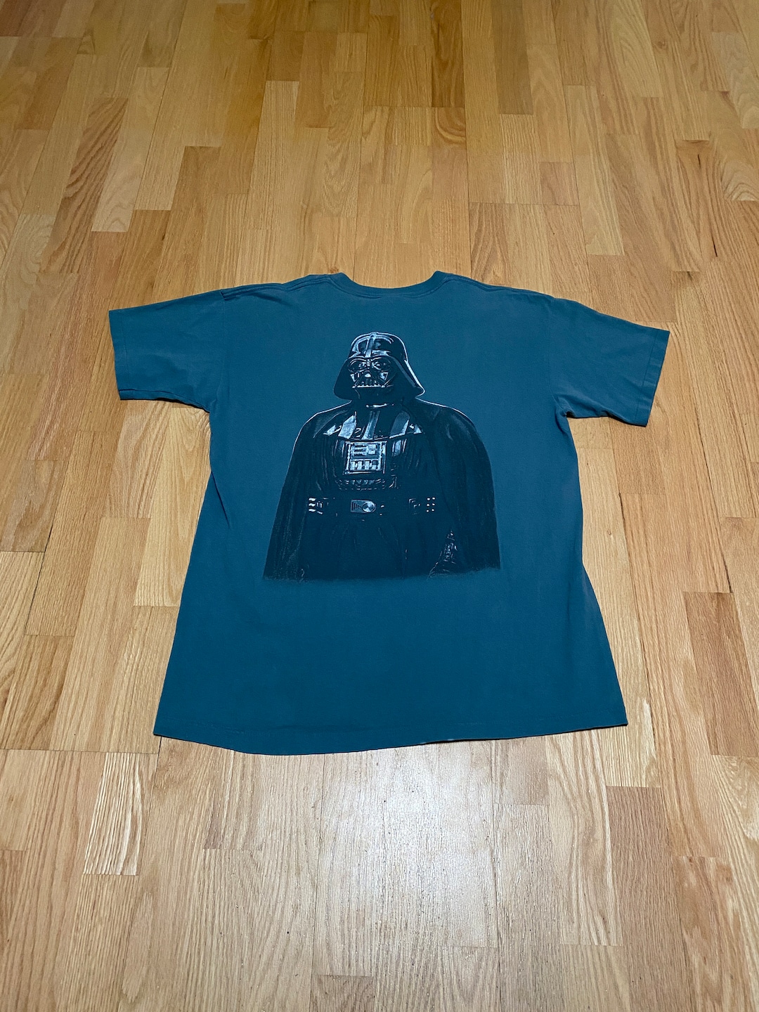 Vintage 90s Darth Vader Imperial Wear Double Sided Blue Cotton Short ...