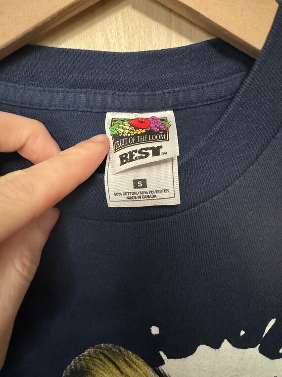 Vintage 90s Aaron Carter Paint Splatter Graphic Navy … - Gem