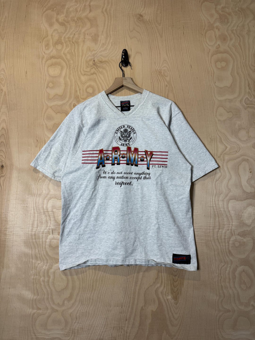 Vintage 90s United States Army "we Do Not Covet Anything" Motto Graphic ...