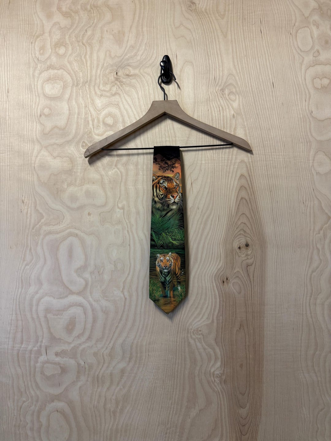 Vintage 90s Ralph Marlin Tigers Brown Polyester Necktie Made in USA - Etsy