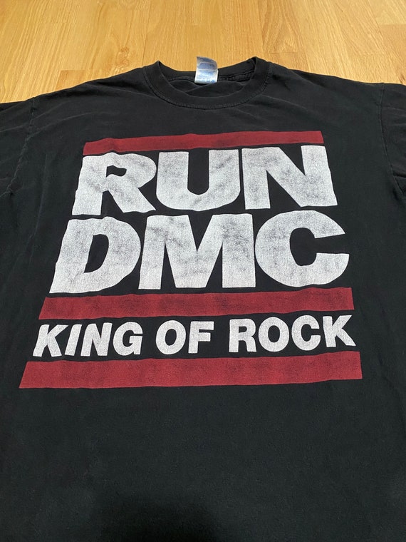 Vintage Y2K Run DMC Kings Of Rock Black Cotton T Shir… - Gem