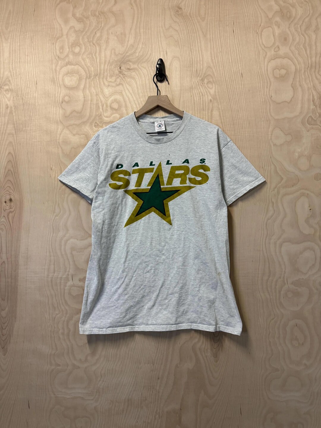 Vintage Dallas Stars NHL Logo Graphic Gray T Shirt Size Large - Etsy