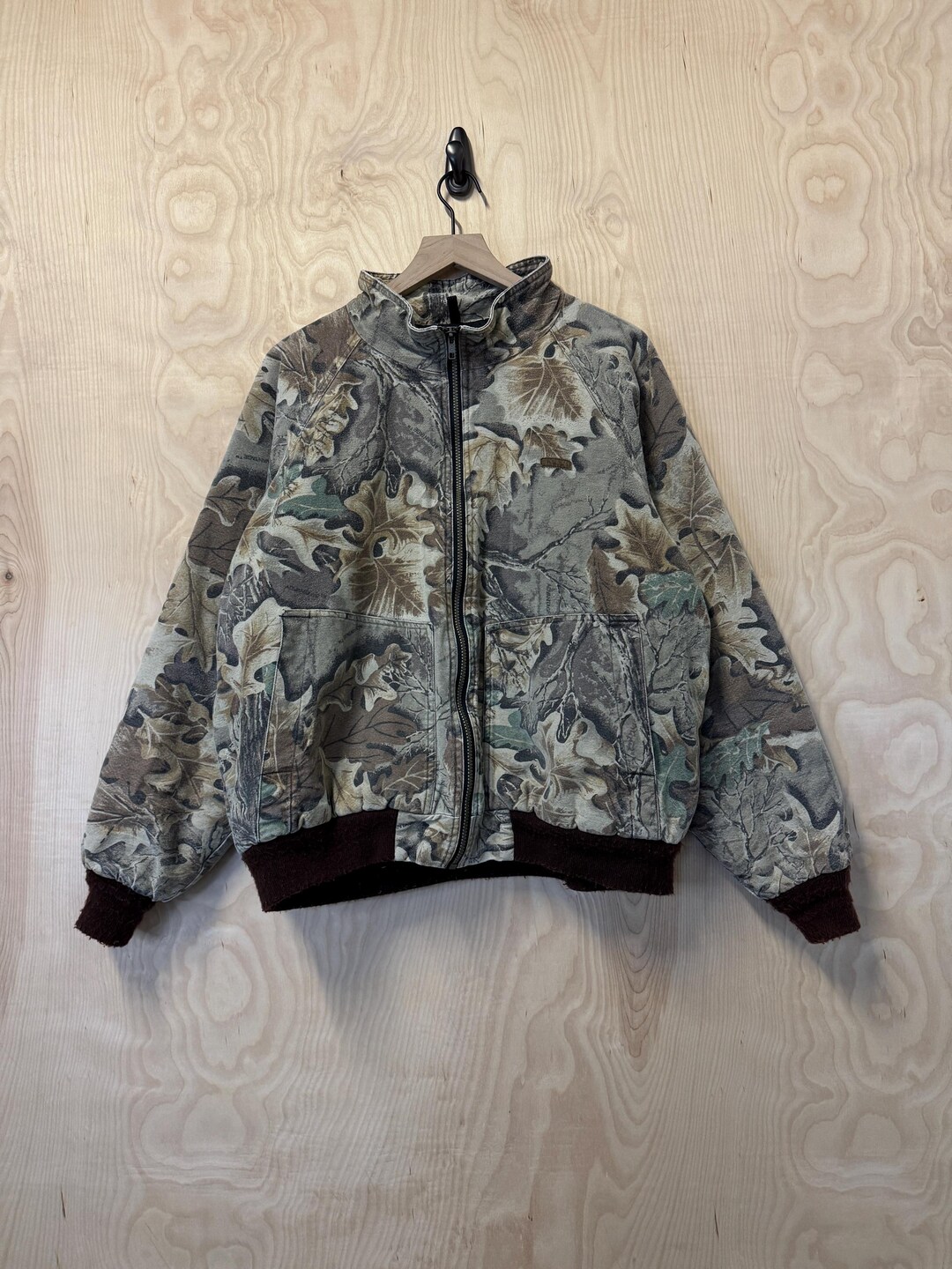 Vintage Woolrich Advantage Camouflage Quilted Insulated Zip up Jacket ...
