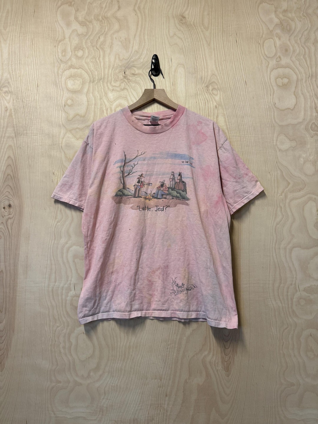 Vintage the Far Side latte, Jed Art Graphic Tie Dye Cotton T Shirt Size ...