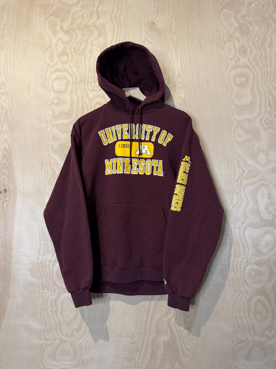 Vintage Y2K University of Minnesota Graphic Maroon Hoodie Sweatshirt ...