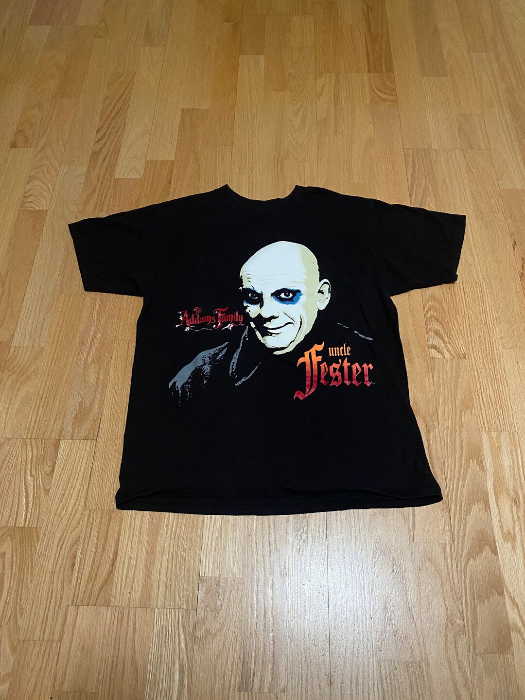 Vintage 90s the Addams Family Uncle Fester Single Stitch Black Cotton ...