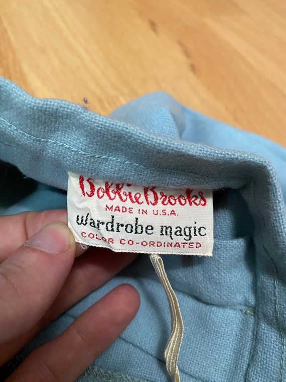 Vintage 60s Bobbie Brooks Baby Blue Wool Pleated Skir… - Gem