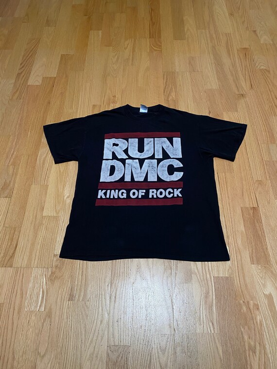 Vintage Y2K Run DMC Kings Of Rock Black Cotton T Shir… - Gem