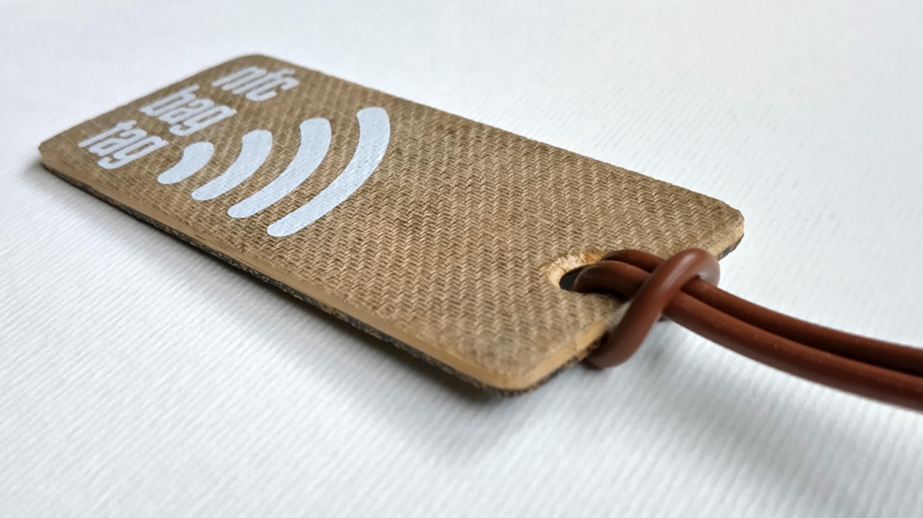 Beige Bamboo Cork Flax Linen Handmade Eco NFC Electronic Luggage Bag ...