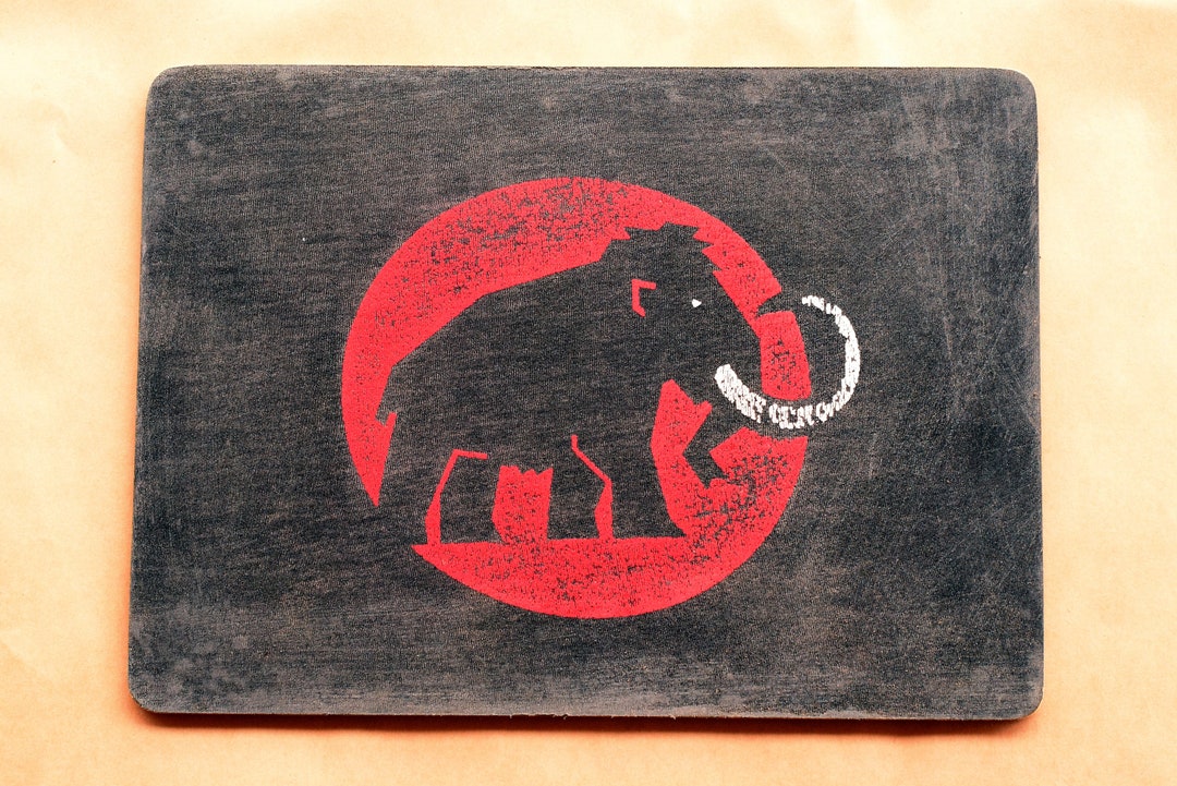 Mammoth Mammut Eco Mouse Mat Pad Retro Vintage Upcycled Swiss T-shirt ...