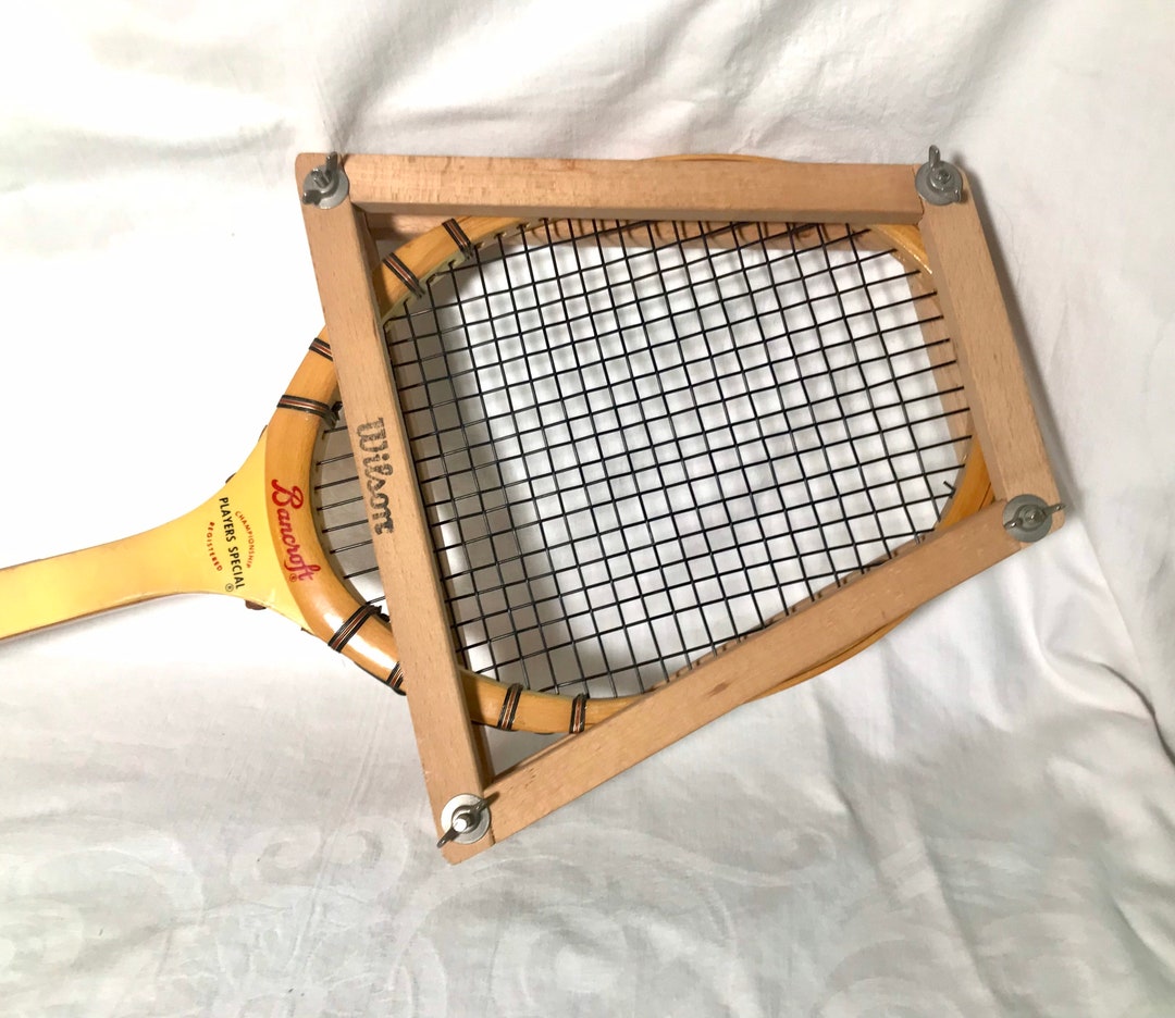 Vintage WILSON TENNIS Racket, by Bancroft, Classic Wooden Tennis Racket ...